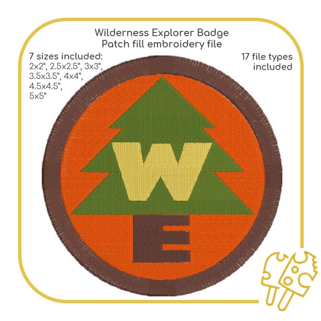 Wilderness Explorer Patch Embroidery Design File (digital Download) - Etsy