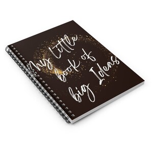 My Little Book of Big Ideas Spiral Notebook - Etsy