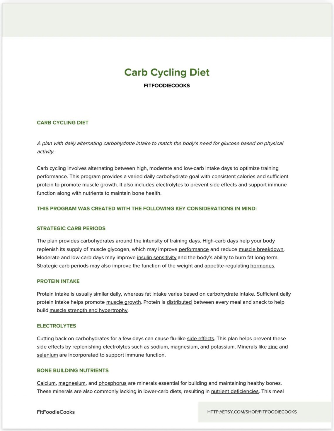 Carb Cycling Meal Plan | 7-day Nutrition Plan for Muscle Growth & Fat ...