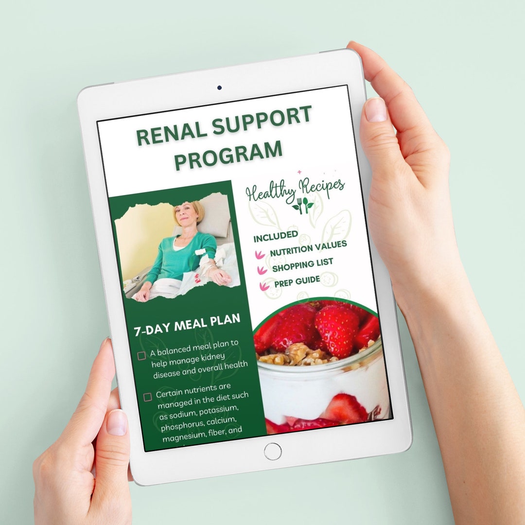 Renal Diet Plan Weekly Meal Plan Printable PDF Dash Eating Plan for ...