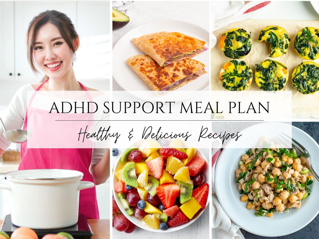 ADHD Diet Plan With Make-ahead Recipes | Easy ADHD Meal Plan Printable ...