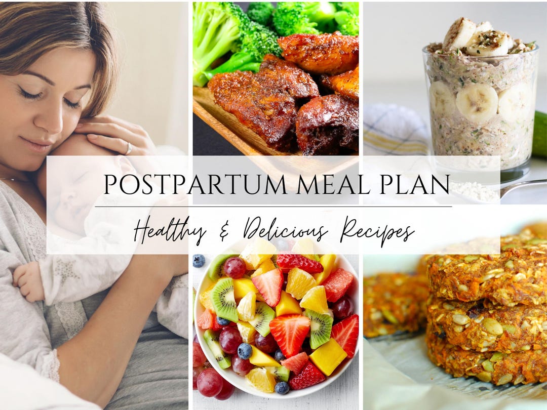 Postpartum Diet Meal Plan PDF | 7-day Breastfeeding Meal Plan | Dairy ...