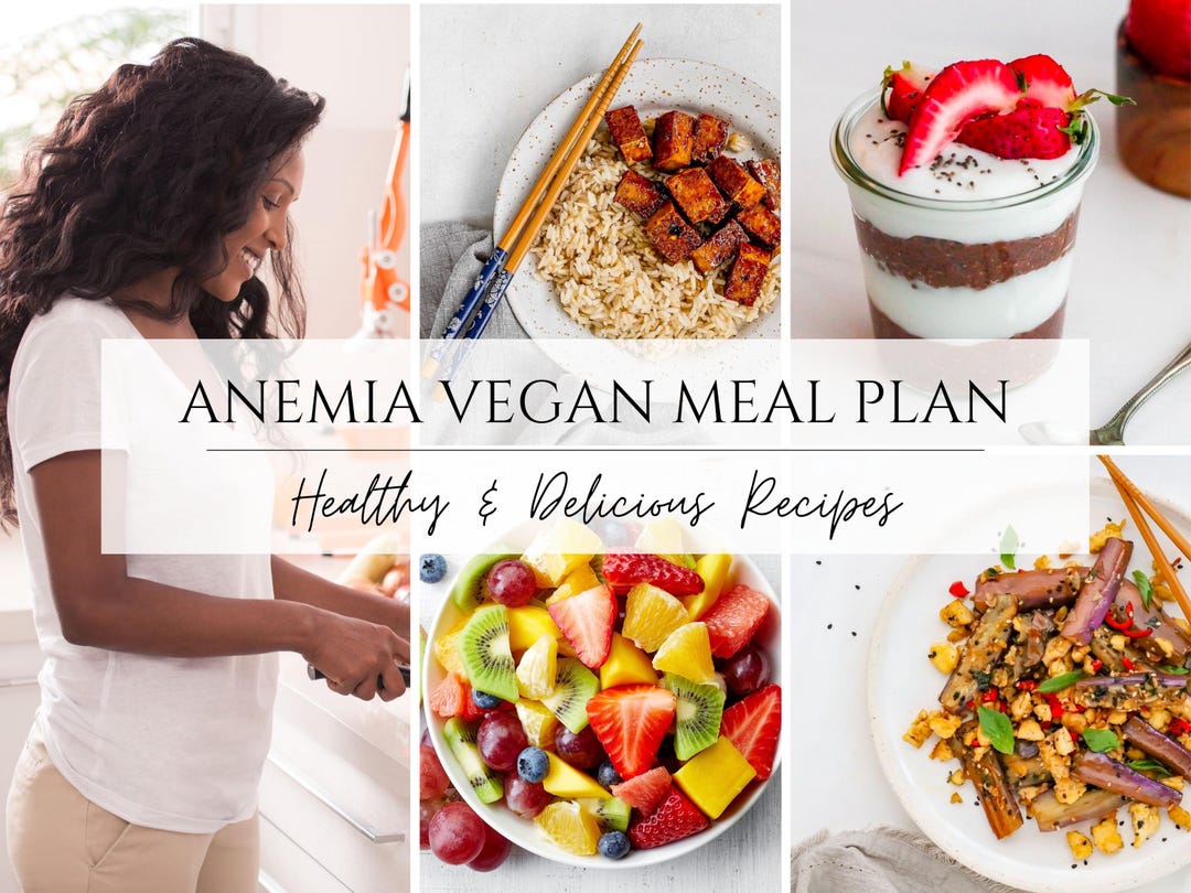 Anemia Vegan Diet Plan | Weekly Meal Plan Printable | Plant-based Iron ...