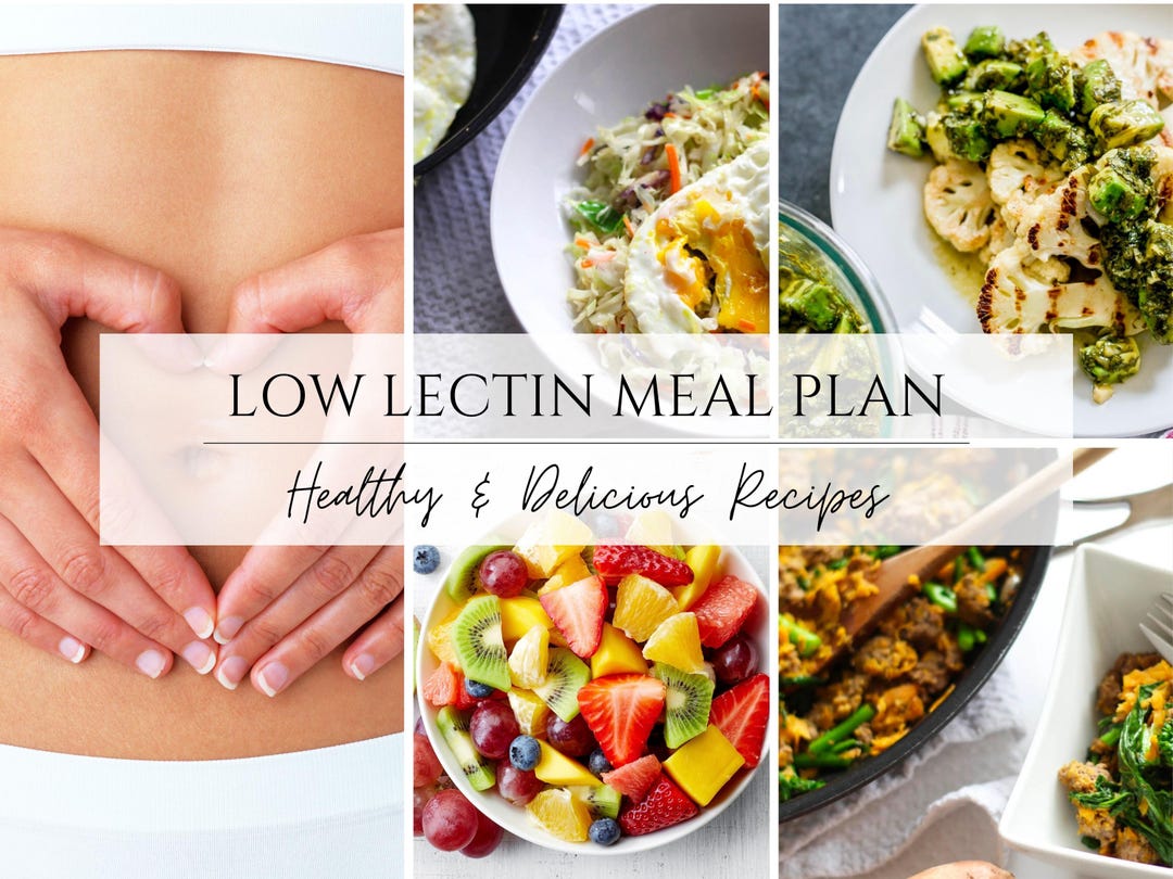 Low Lectin Diet Meal Plan PDF | 7-day Anti-inflammatory Plan | Gluten ...