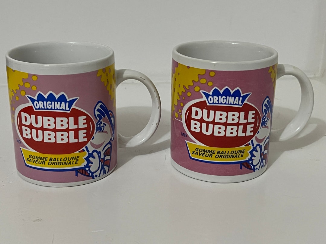 Pair of Dubble Bubble Gum Advertising Promotional Coffee Mugs - Etsy
