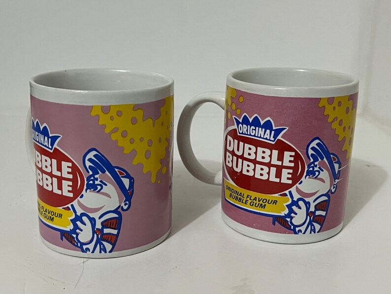 Pair of Dubble Bubble Gum Advertising Promotional Coffee Mugs - Etsy