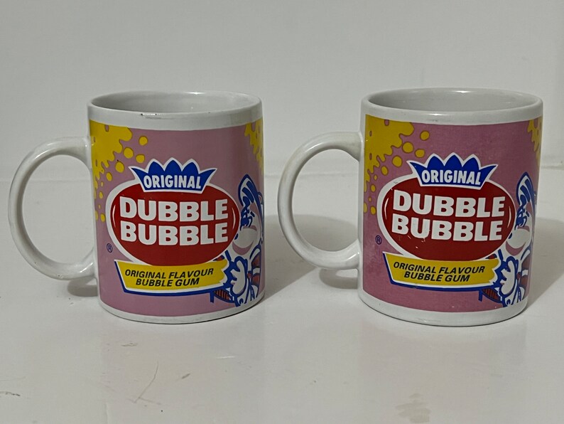 Pair of Dubble Bubble Gum Advertising Promotional Coffee Mugs - Etsy