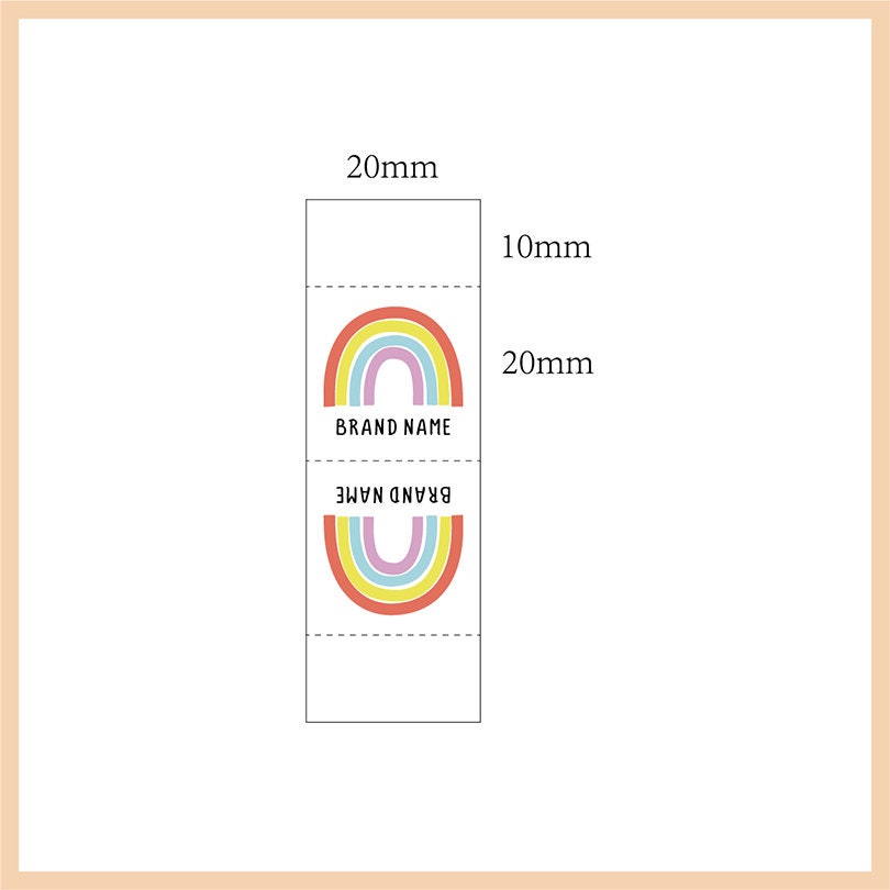2060 Mm Twill Folding Labels, Logo Labels, Sew Accessori, Ribbon Label ...