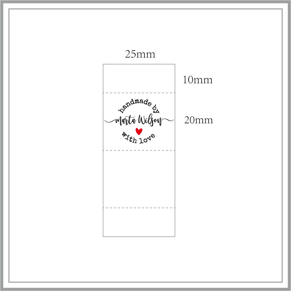 Custom Name Sewing Machine Design Fabric Clothing Labels Product Tags ...