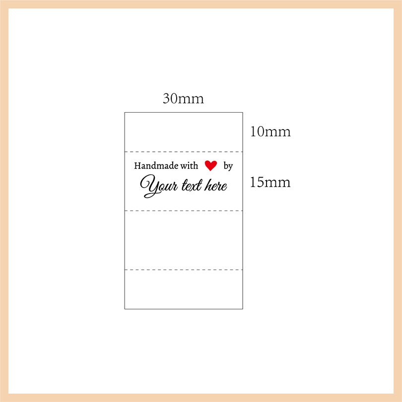 FOLD OVER Custom Fabric Labels, Sew in Label, Custom Labels ...