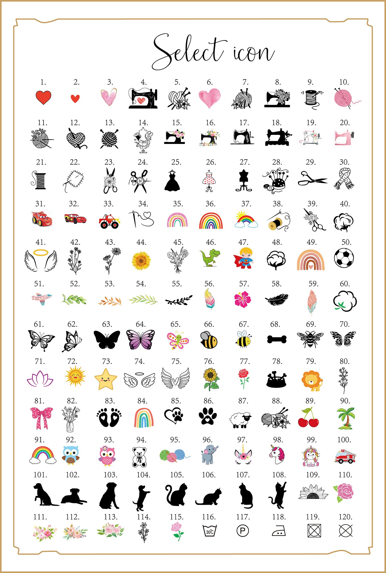 Custom Name Sewing Machine Design Fabric Clothing Labels Product Tags ...