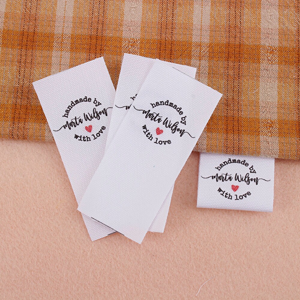 Custom Name Sewing Machine Design Fabric Clothing Labels Product Tags ...