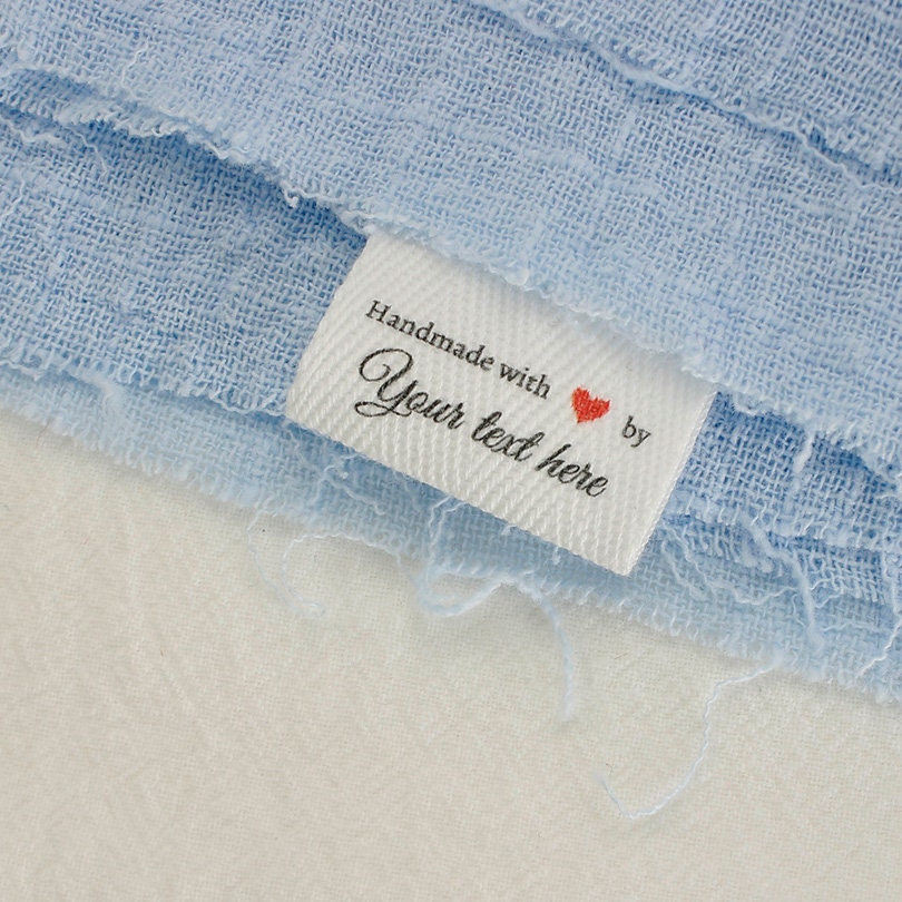 FOLD OVER Custom Fabric Labels, Sew in Label, Custom Labels ...