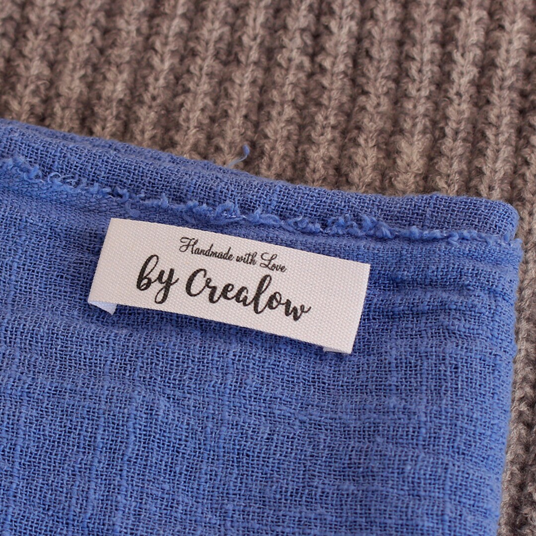 Trial Size Custom Logo Labels / Brand Labels for Handmade Items, Fabric ...