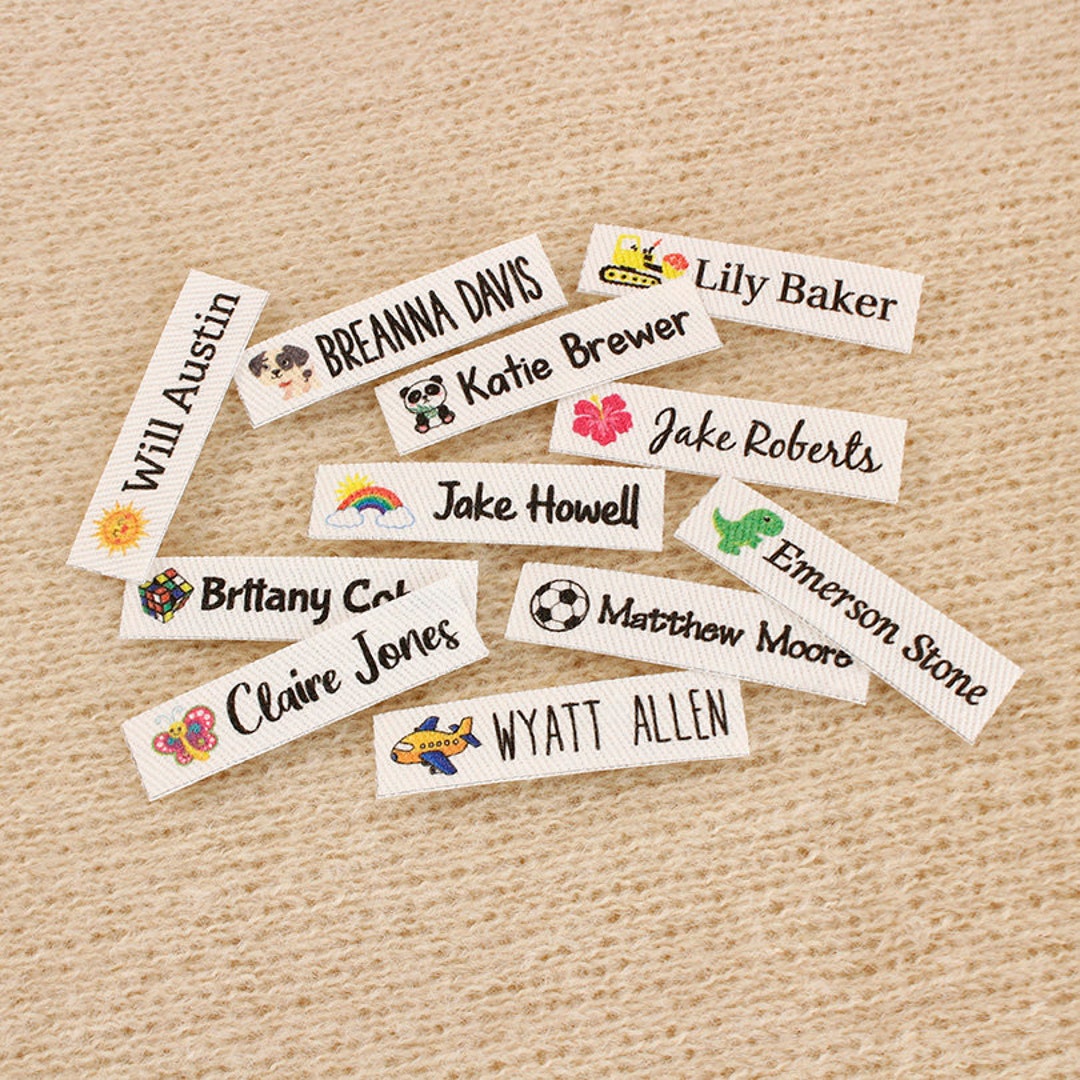 Natural Fabric Labels for Handmade Items - Custom Clothing Tags, Iron ...