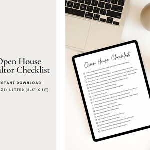 Open House Checklist Flyer, Pre-showing Realtor To-do List, Real Estate ...