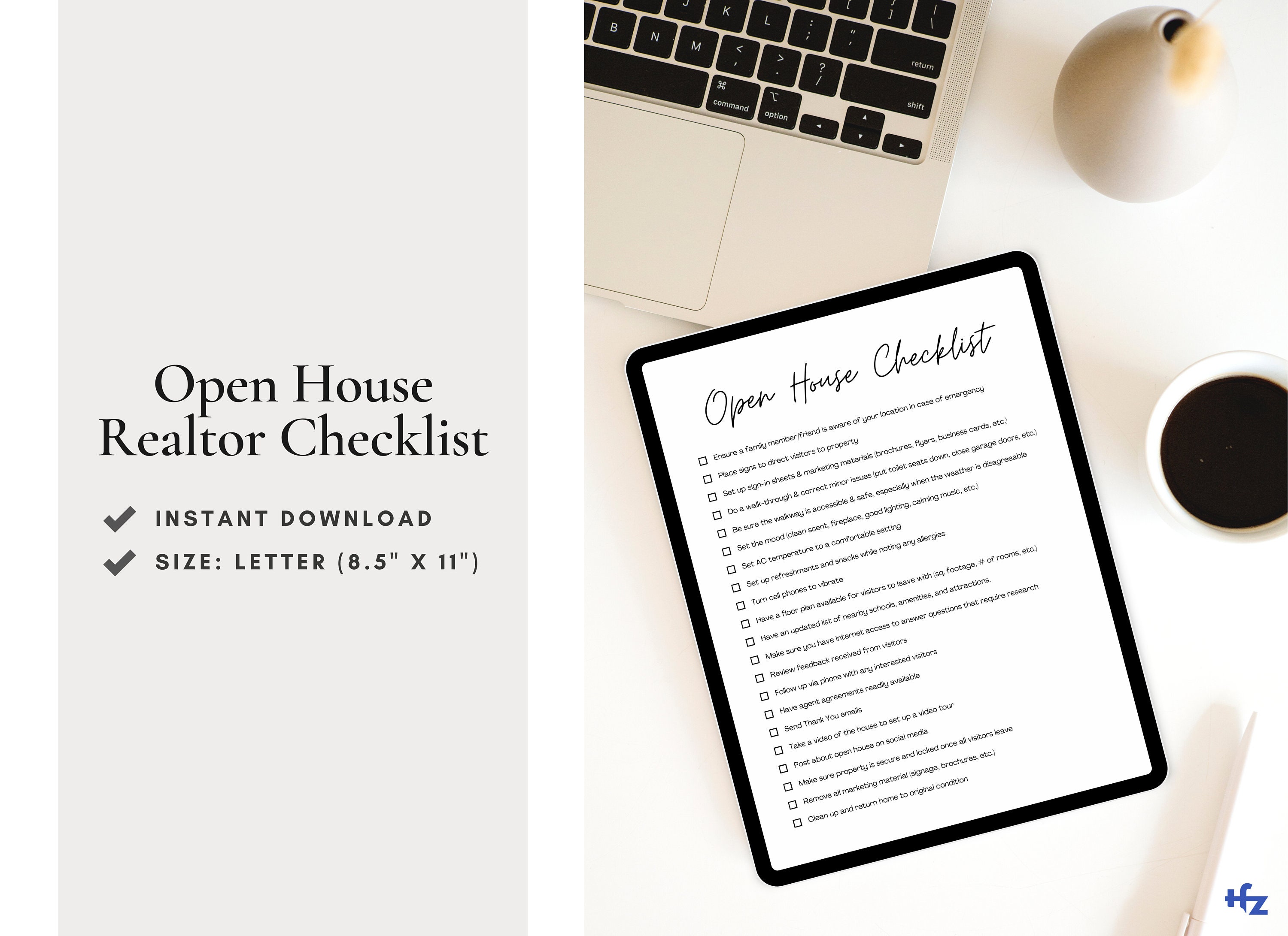 Open House Checklist Flyer, Pre-showing Realtor To-do List, Real Estate ...