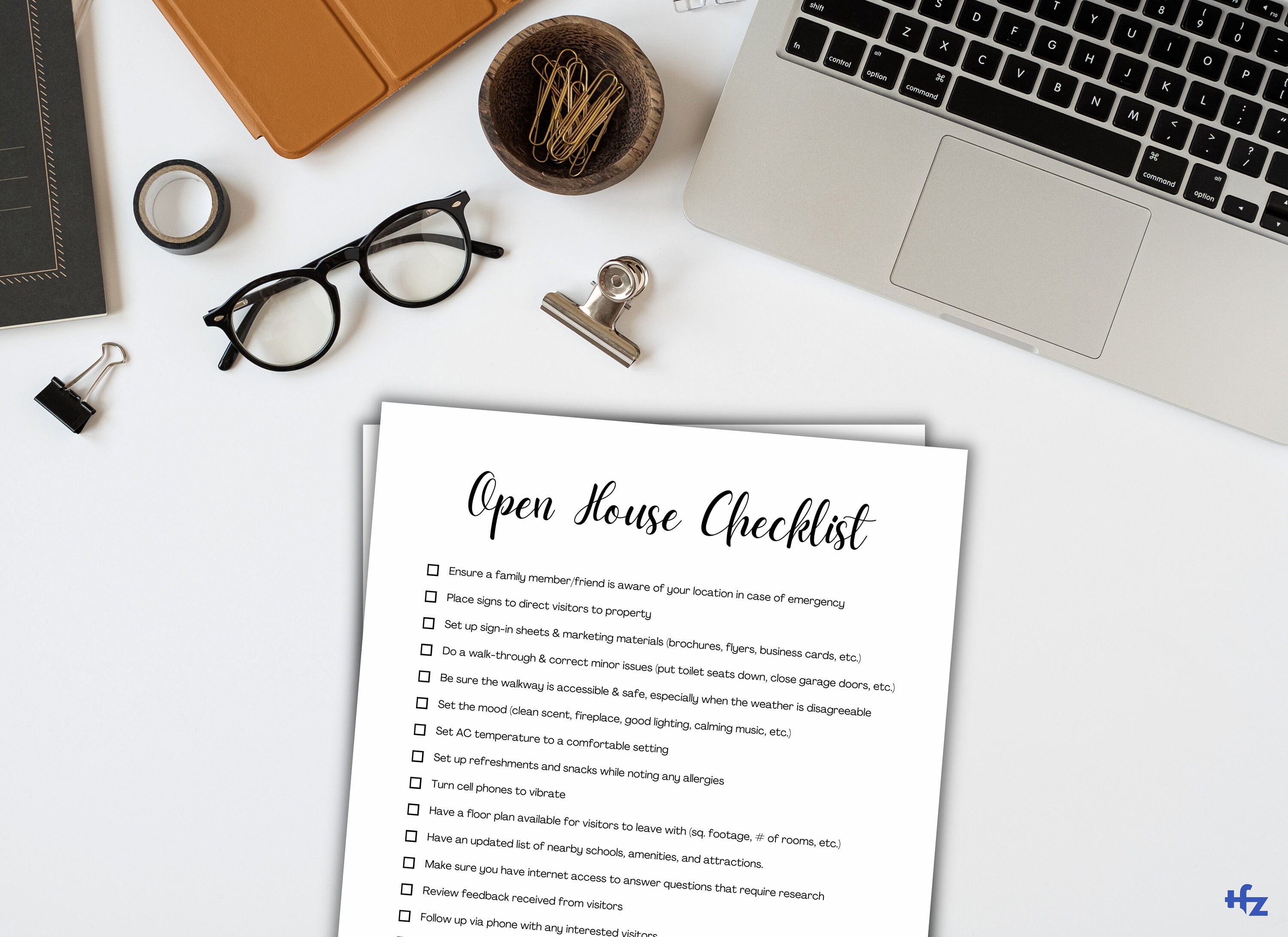 Open House Checklist Flyer, Materials, Pre-showing Realtor To-do List ...