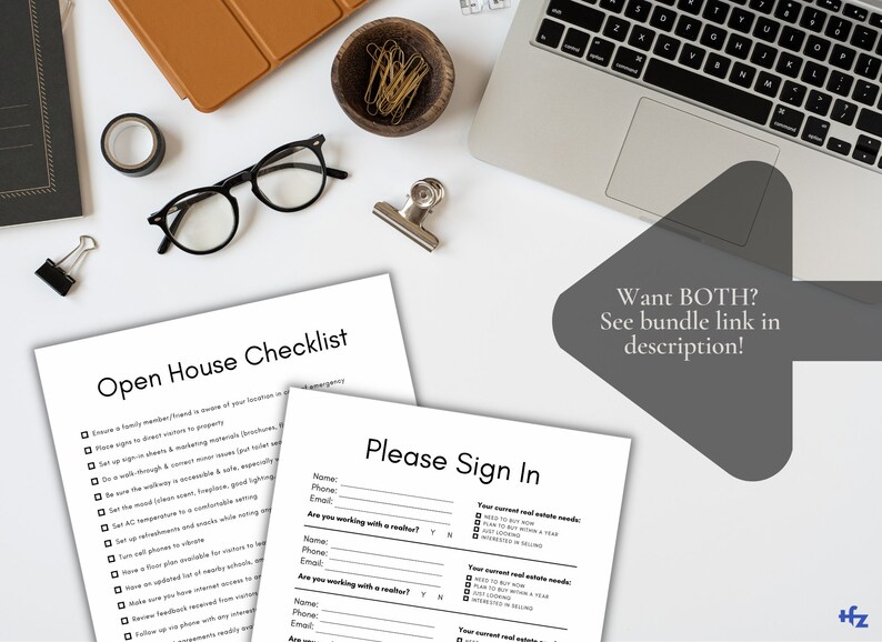 Open House Checklist Flyer, Pre-showing Realtor To-do List, Real Estate ... Open House Checklist Flyer, Pre-showing Realtor To-do List, Real Estate ...