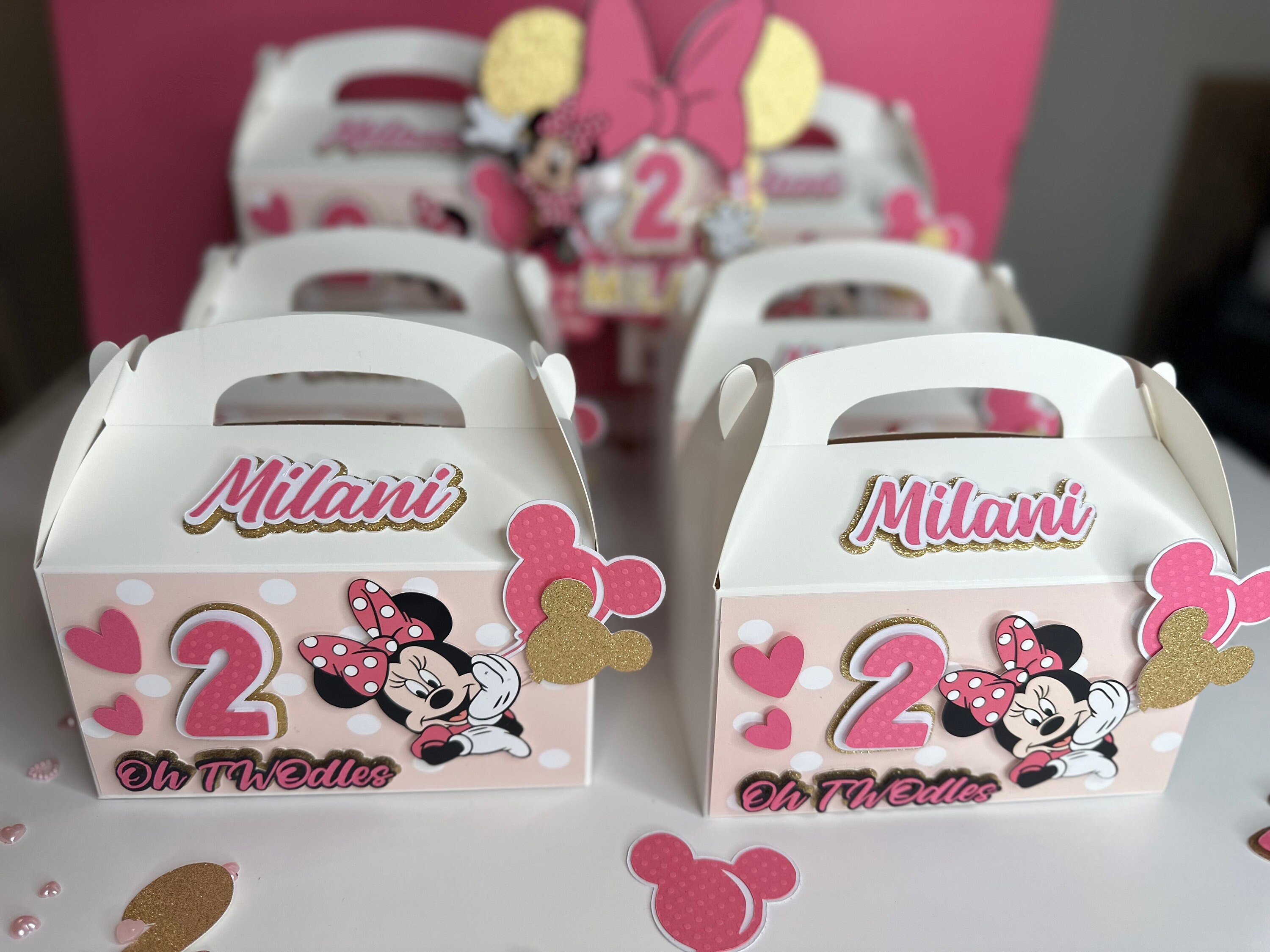 Minnie Mouse Gable Box, 3D Minnie Gable Boxes, Minnie Mouse Party ...