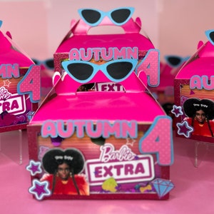 Barbie Extra Gable Box, Barbie Gable Box, Barbie Party Favor ...