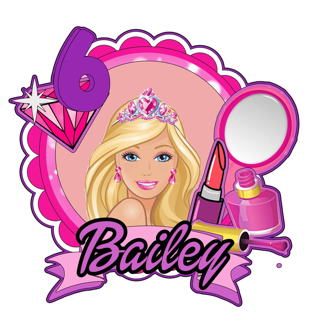 Barbie 3D Shaker Cake Topper Barbie Cake Topper Pink Cake - Etsy Canada