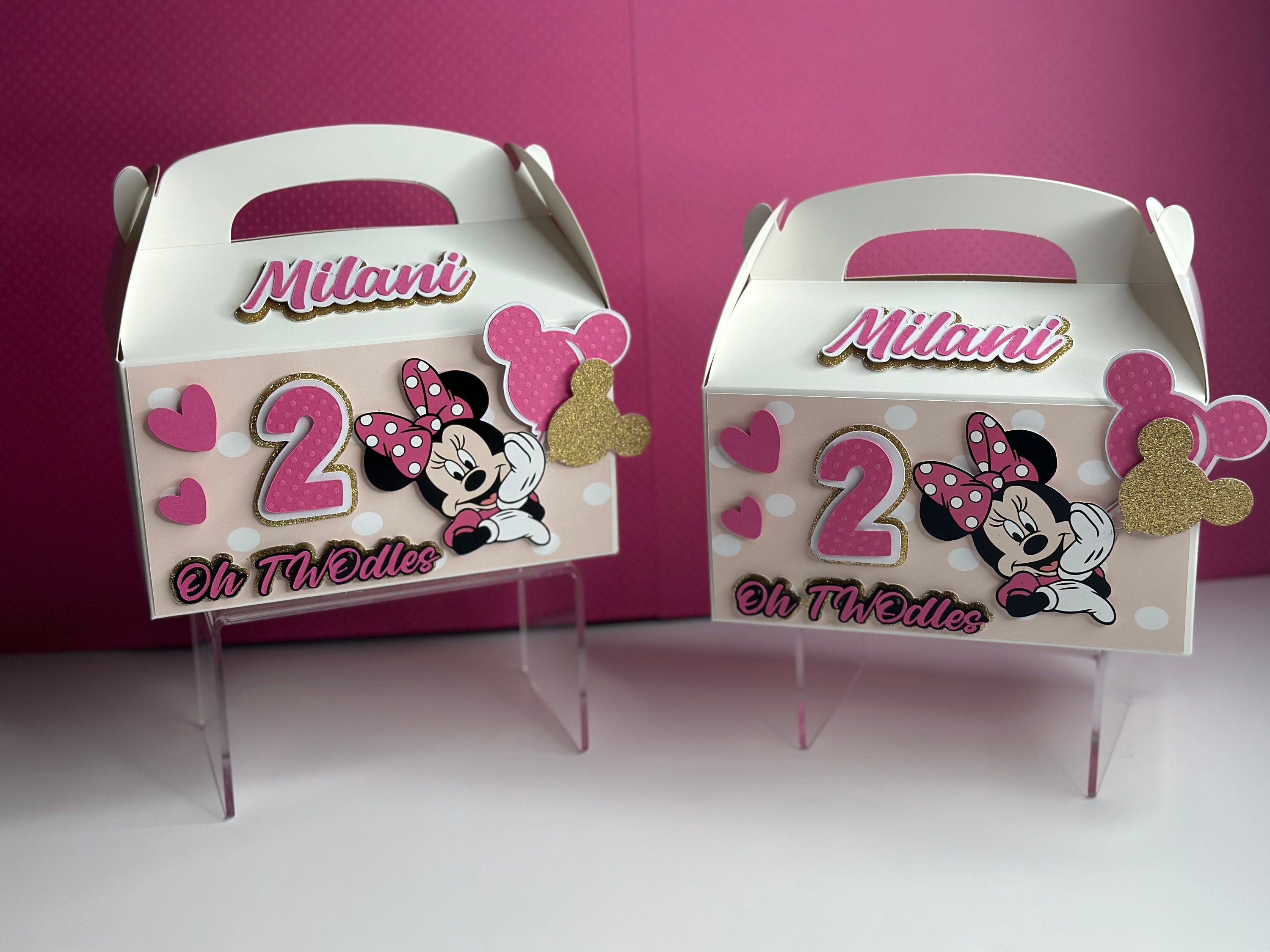Minnie Mouse Gable Box, 3D Minnie Gable Boxes, Minnie Mouse Party ...