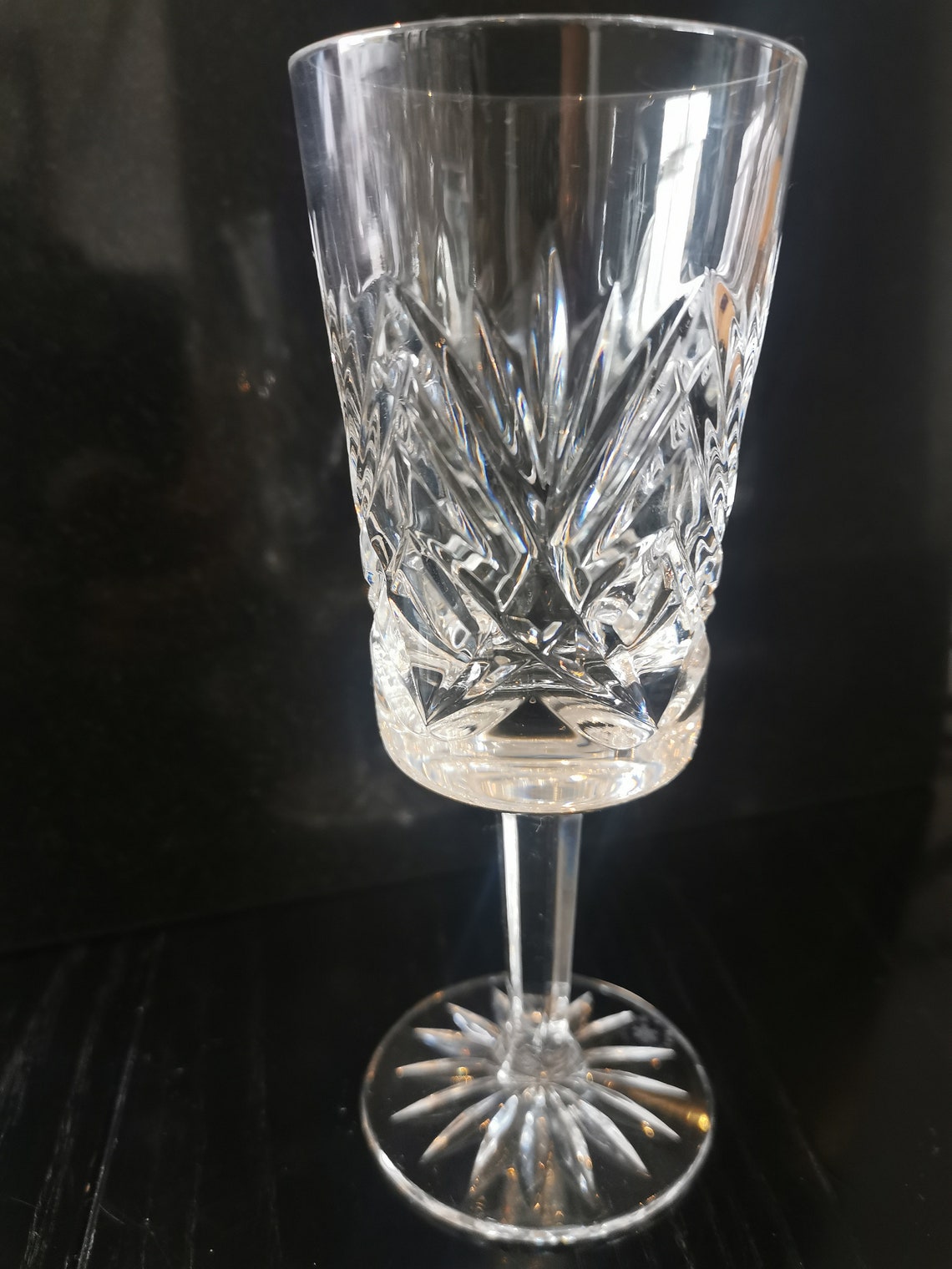 Set of 6 Beautiful Vintage Wine Glasses From Cavan Crystal, Ireland ...