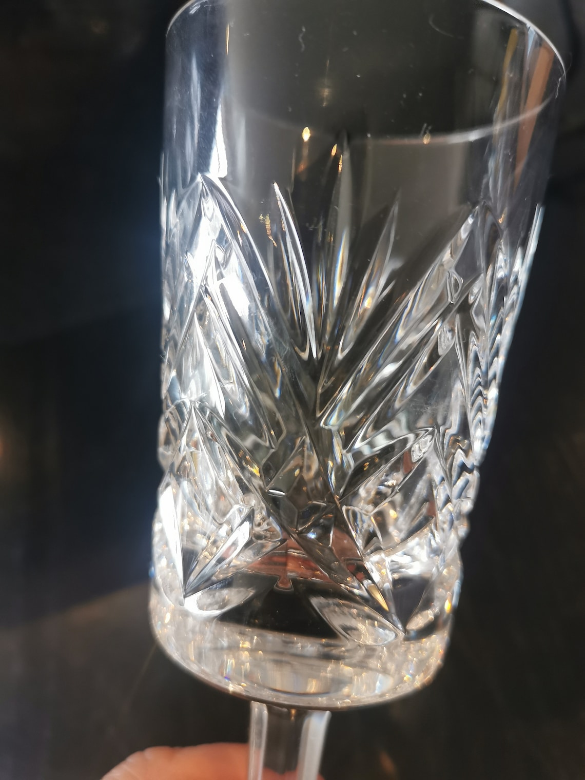 Set of 6 Beautiful Vintage Wine Glasses From Cavan Crystal, Ireland ...