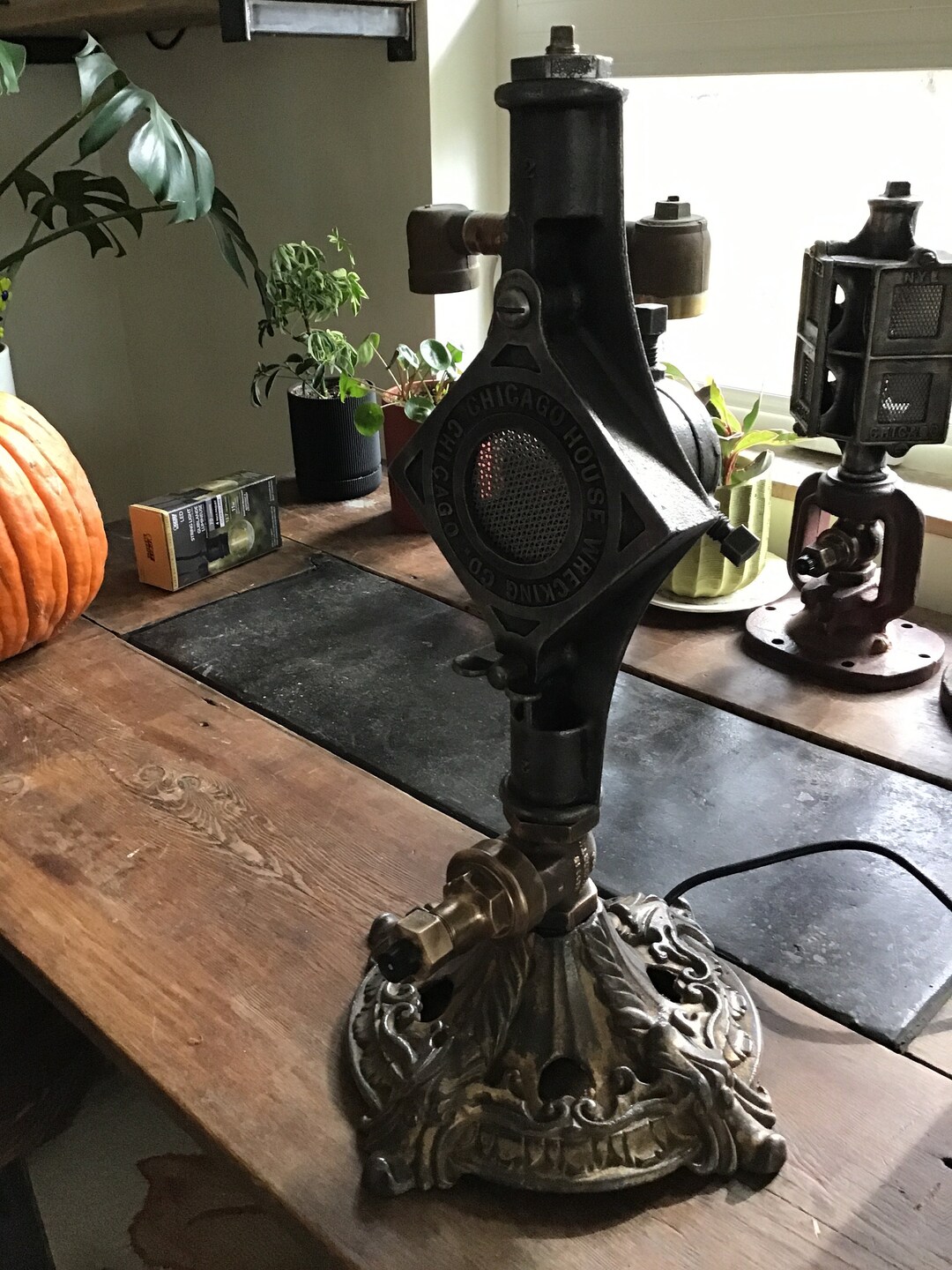 Chicago House Wrecking Lamp. Steampunk Industrial Machine - Etsy