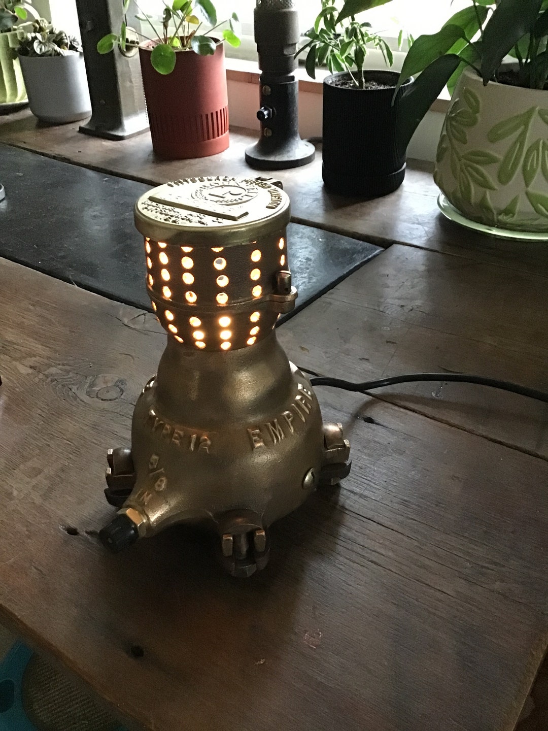 Empire Water Meter Lamp Steampunk Industrial - Etsy