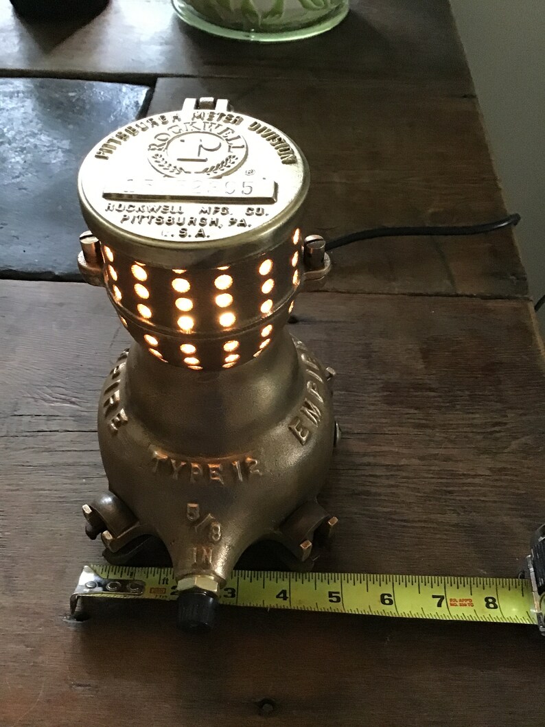 Empire Water Meter Lamp Steampunk Industrial - Etsy