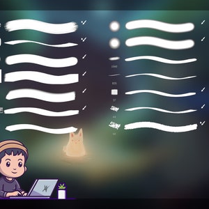 Procreate & Photoshop Brushes: Basic 10 Brushes for Painting - Etsy