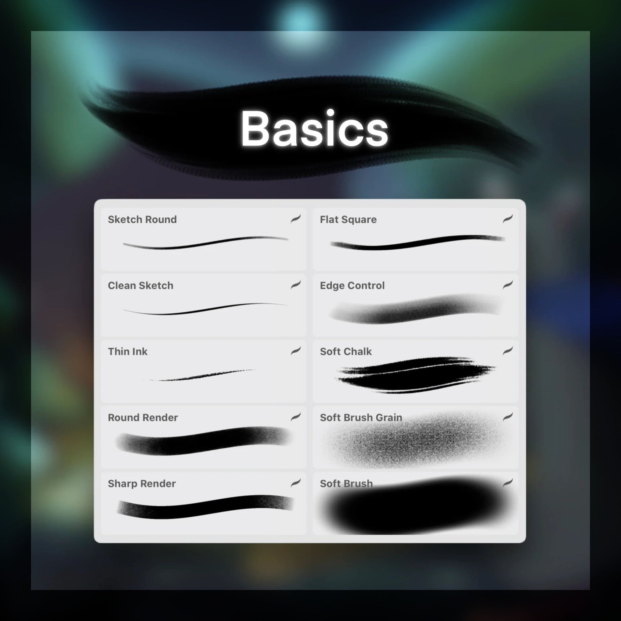 Procreate & Photoshop Brushes: Basic 10 Brushes for Painting - Etsy