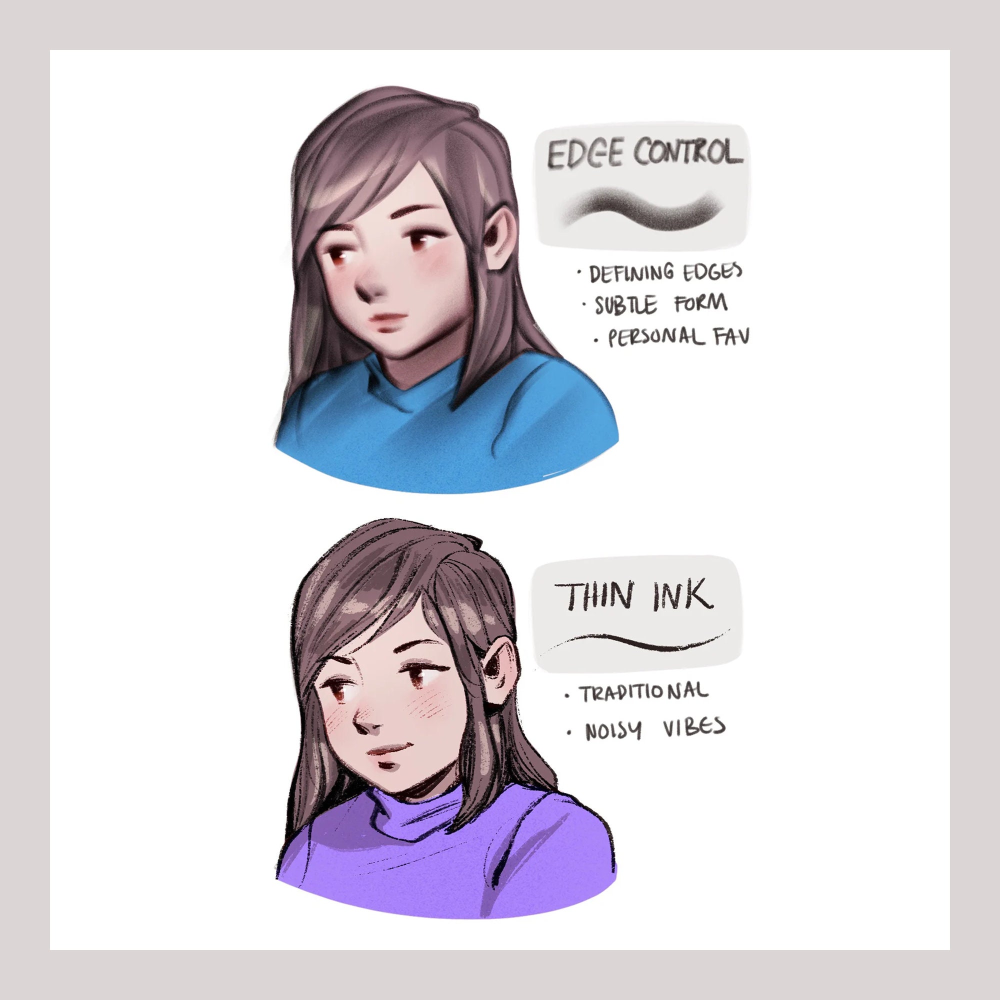 Procreate & Photoshop Brushes: Basic 10 Brushes for Painting - Etsy