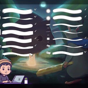 Procreate & Photoshop Brushes: Basic 10 Brushes for Painting - Etsy