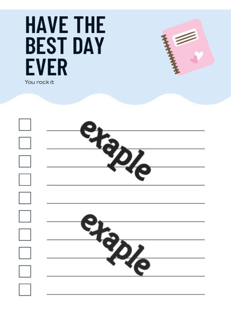 Printable to Do List - Etsy