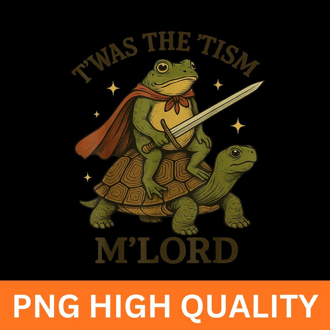 TWAS the Tism M Lord | Funny Vintage Frog Graphic Tee | Autism Humor T ...