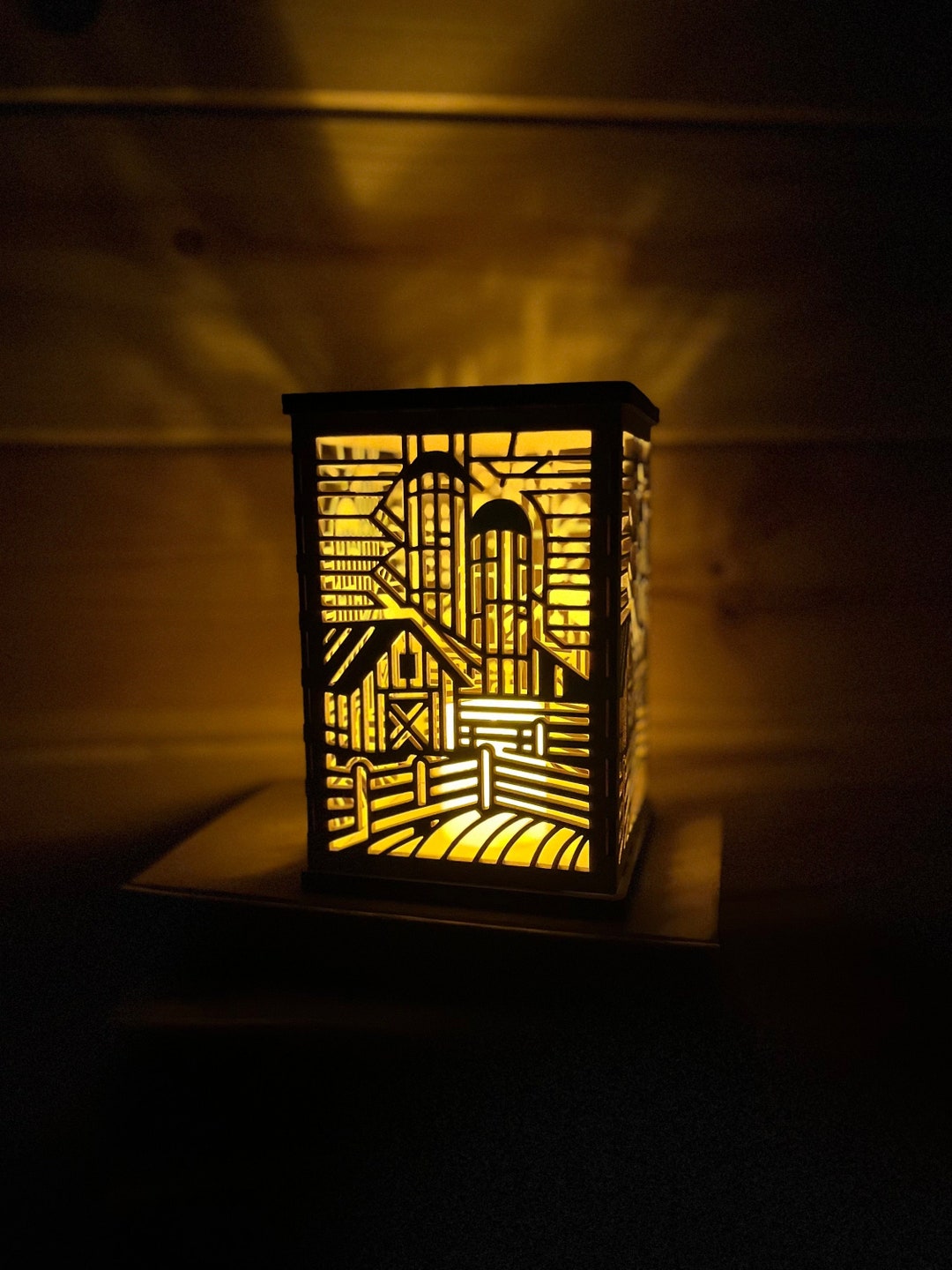 Personalized Farm Memorial Wooden Lantern, Country Anniversary Wedding ...