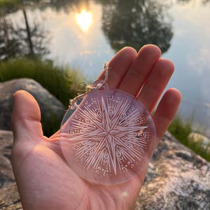 Star of Bethlehem Ornament - Laser Engraved Christian Holiday Sun ...