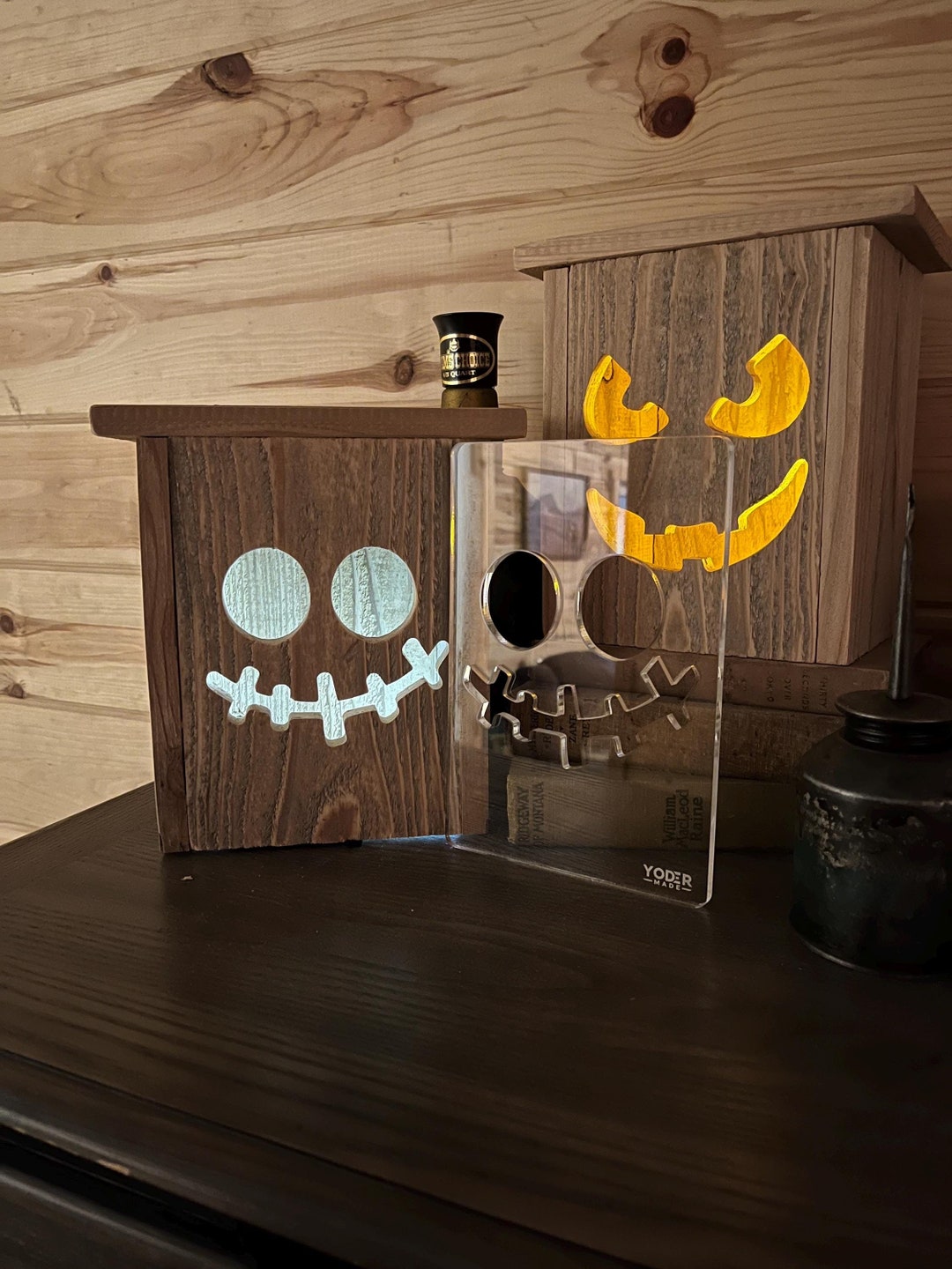 Jack-o-lantern Face Template for Router - DIY Halloween Pumpkin Lantern ...