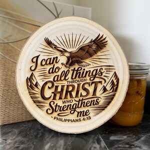 Philippians 4:13 I Can Do All Things Through Christ Wood Sign ...