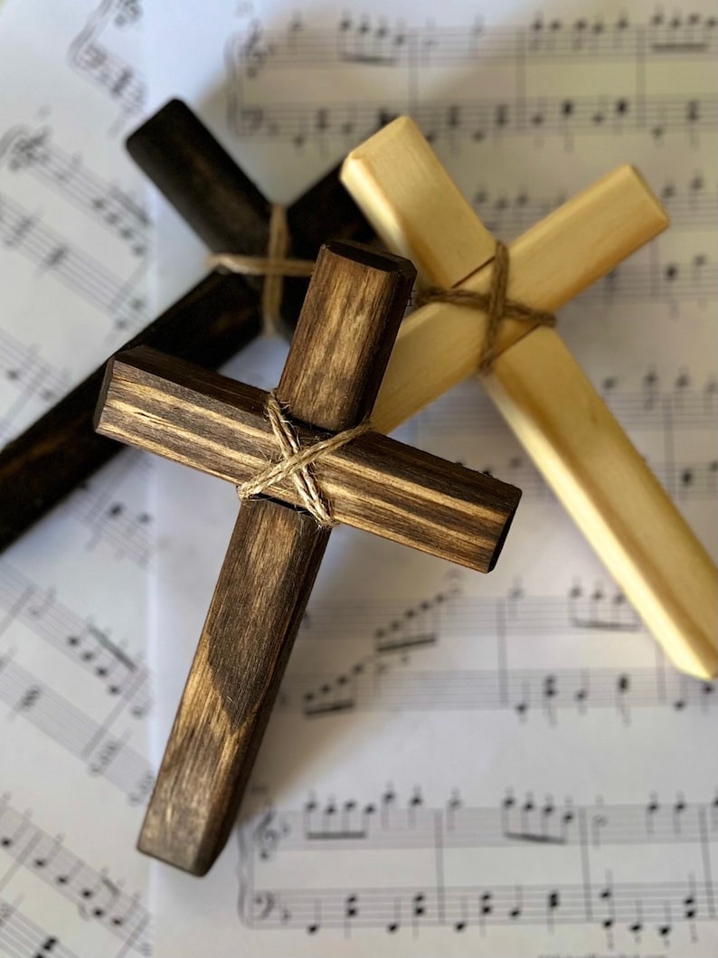 Small Wooden Cross – Rustic Christian Home Decor, Baptism Confirmation ...