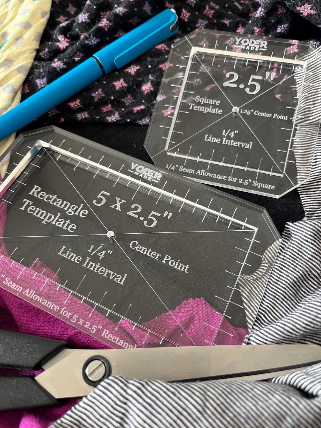 Quilt-as-you-go Rectangle Set Square Templates - QAYG Acrylic Quilting ...