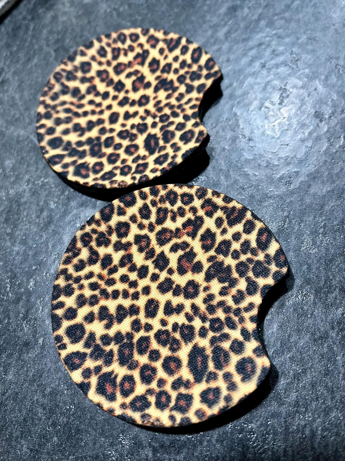 Cheetah Print Car Coasters Car Accessories - Etsy