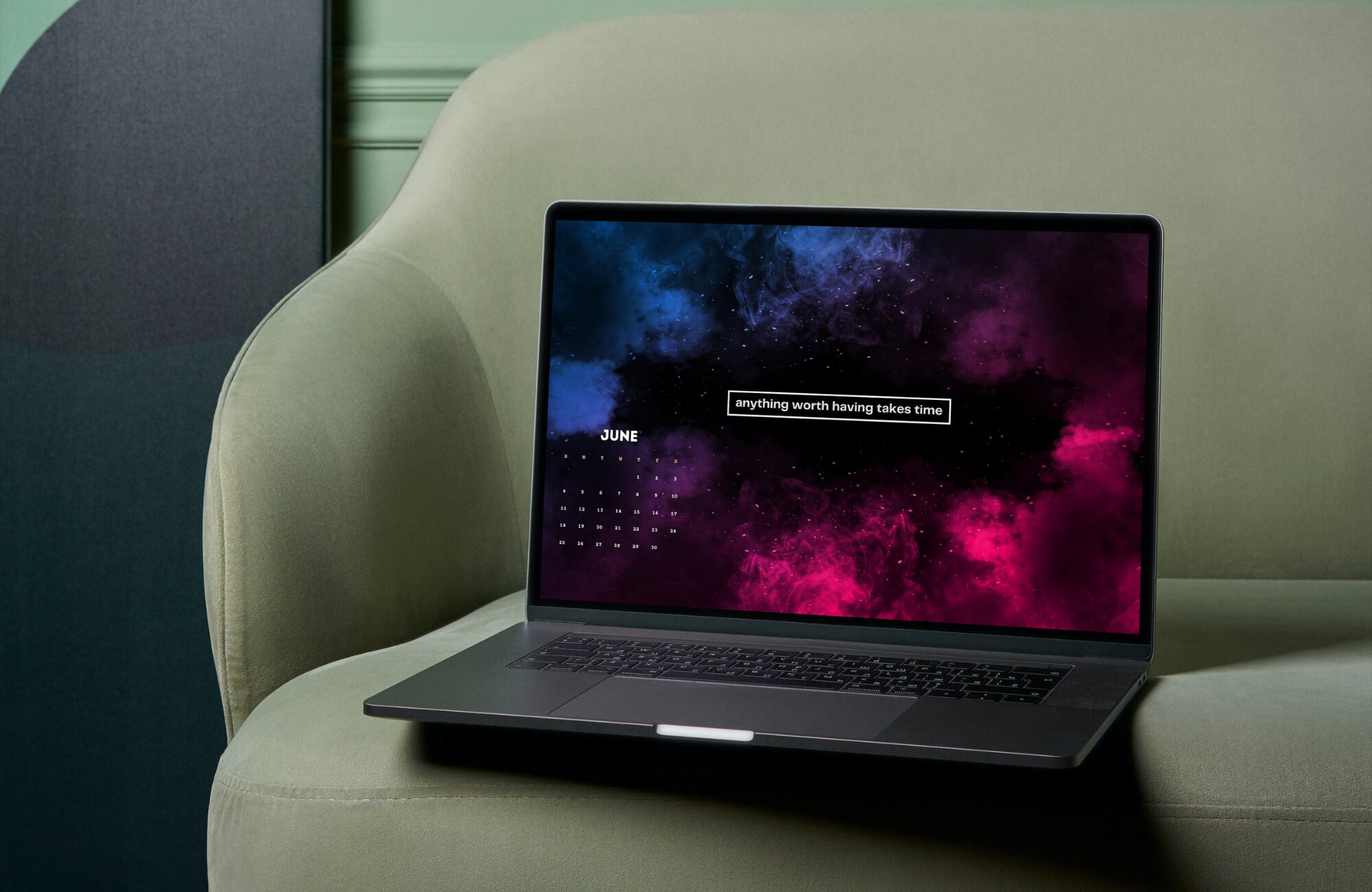 Neon Smoke Desktop Wallpaper + 2023 Calendar | Windows & Mac Desktop ...