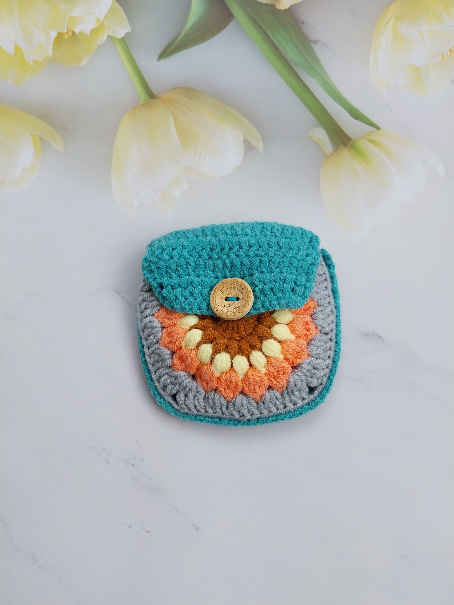 Small Coin Crochet Bag, Handmade Crochet Coin, Gift for Her - Etsy UK
