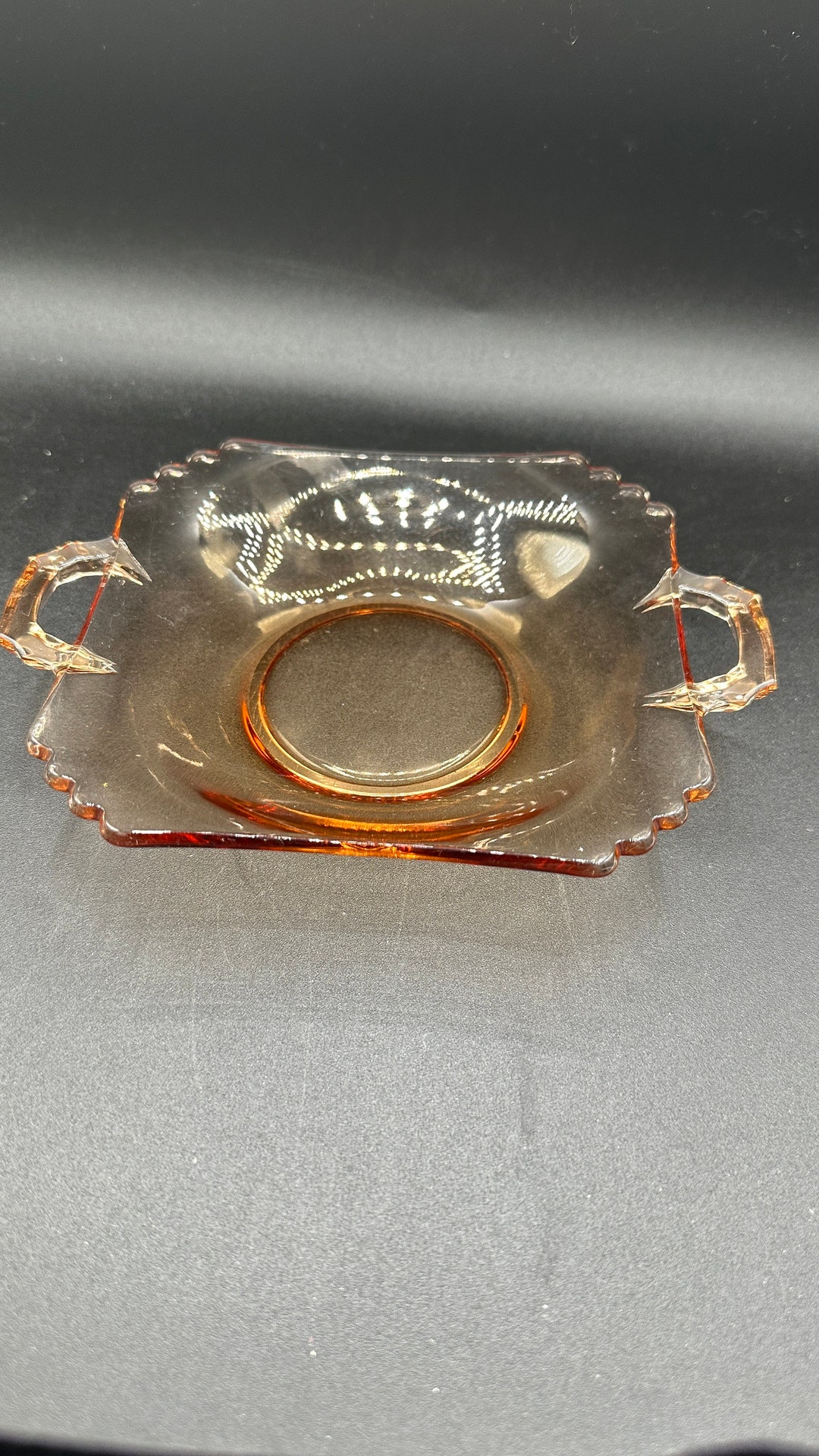 Vintage Small Glass Serving Dish With Handles - Etsy