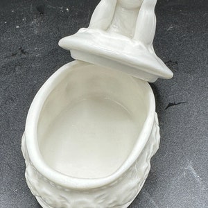 Vintage White Porcelain Cherub Trinket Box - Etsy