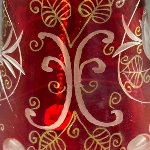 Bohemia Crystal Bell Ruby Red - Etsy